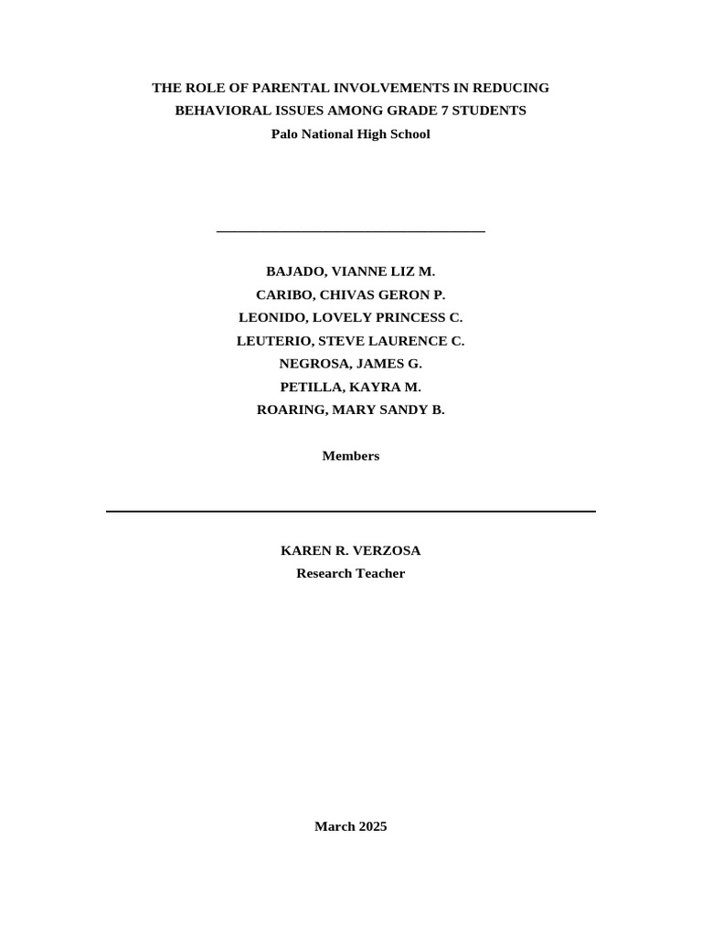 Research Chapter 1 2 Group D | PDF | Attention Deficit Hyperactivity ...
