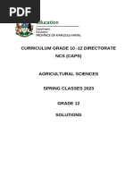 Agricultural Sciences NSC P2 Memo Nov 2022 Eng | PDF | Plant Breeding | Heritability