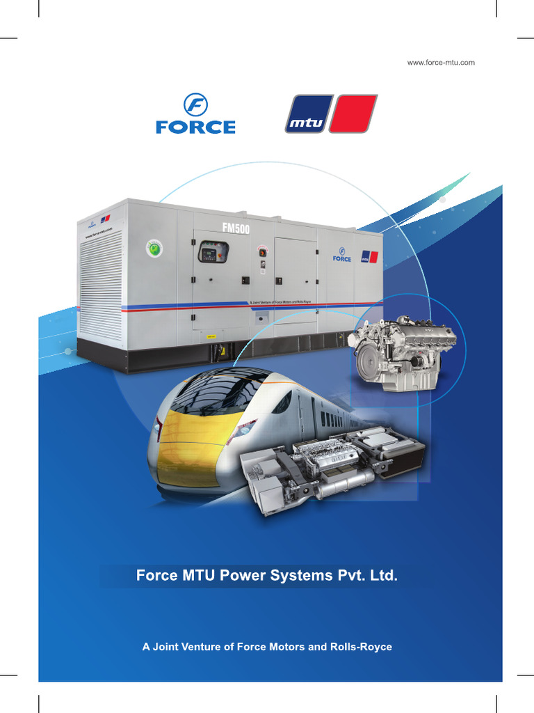 1010kva Force Mtu Diesel Generator Set | PDF