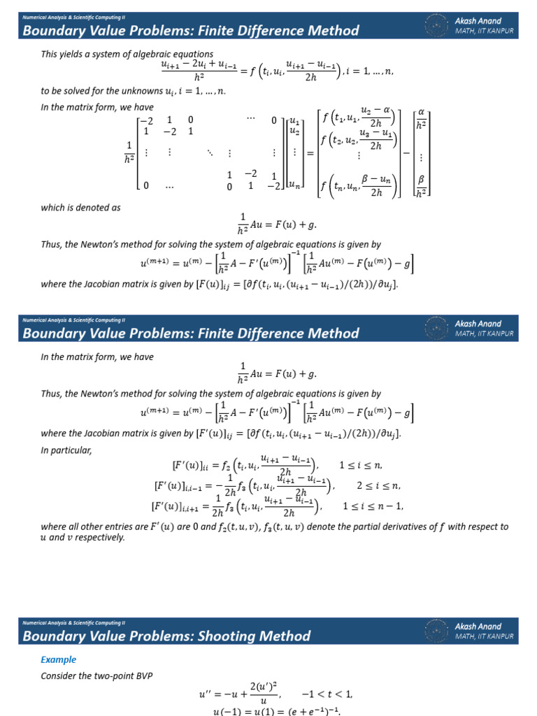 Lecture 21 | PDF | Numerical Analysis | Equations