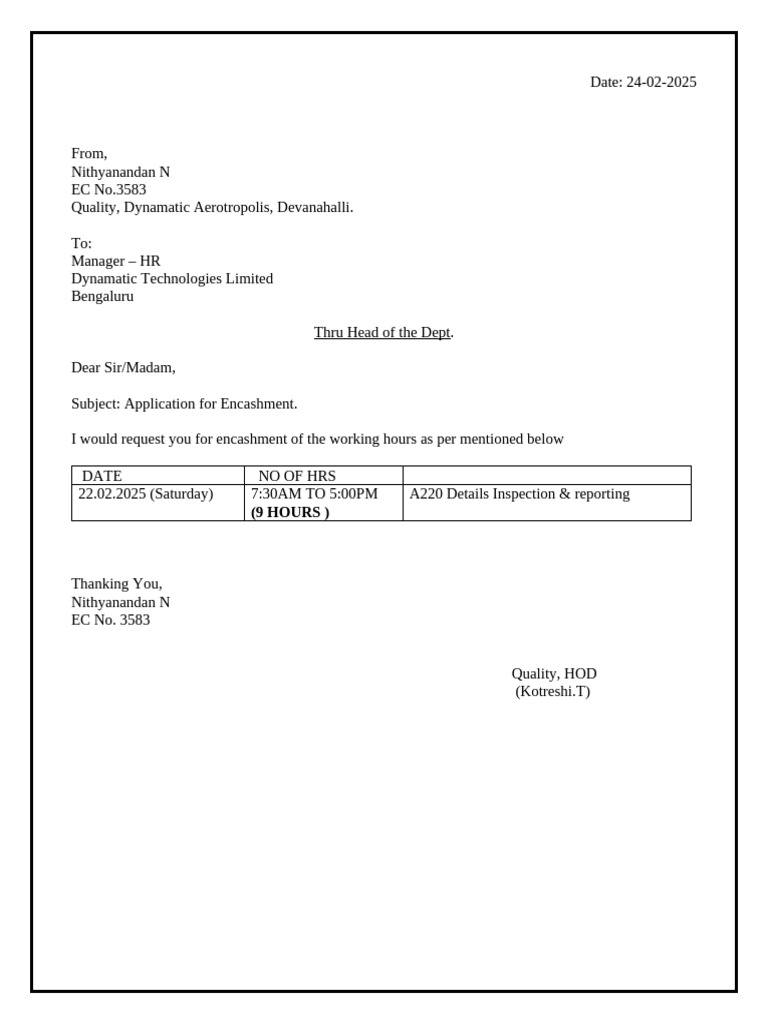 Encashment Form | PDF