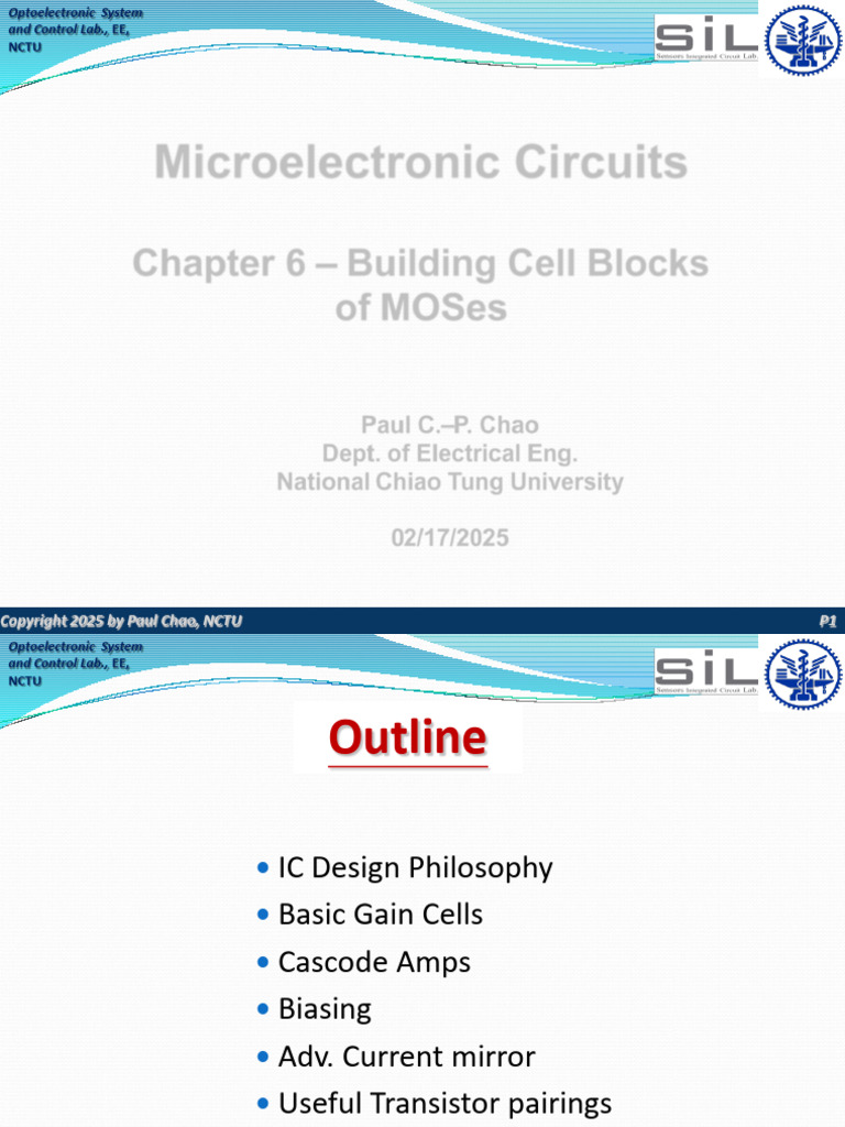 Microelectronics - Chapter 6 Gain Cells Animated | PDF | Amplifier ...
