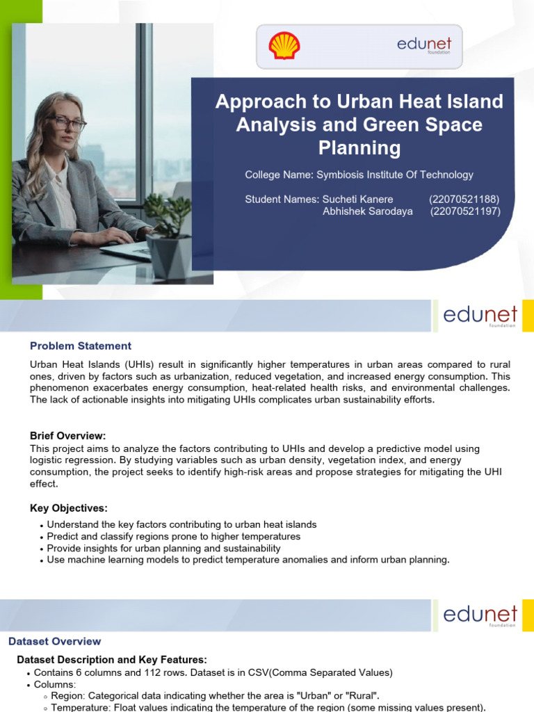 Urban Heat Island Analysis and Mitigation | PDF | Logistic Regression ...
