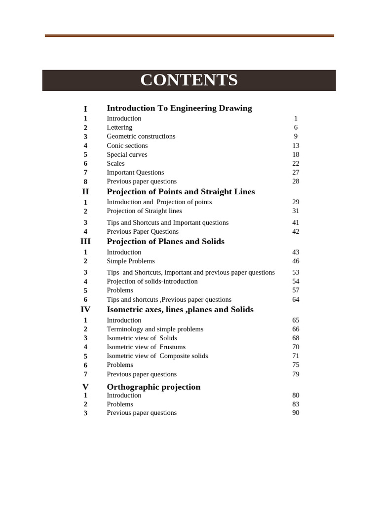Engineering Drawing Course File | PDF | Drawing | Shape