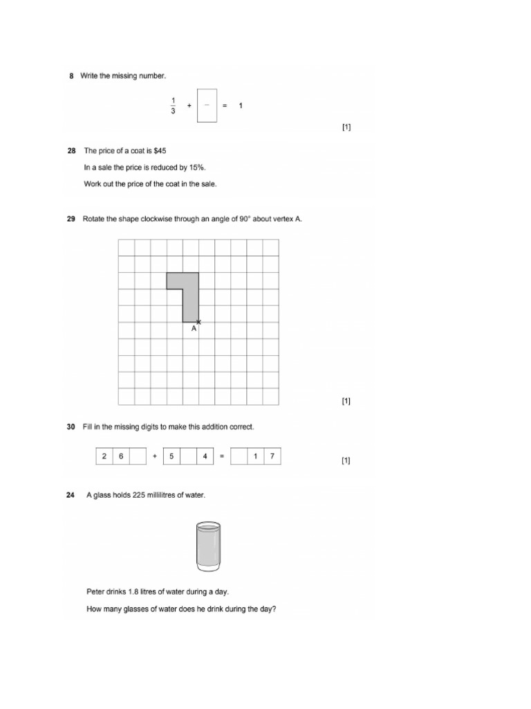 Maths Practice 1 | PDF