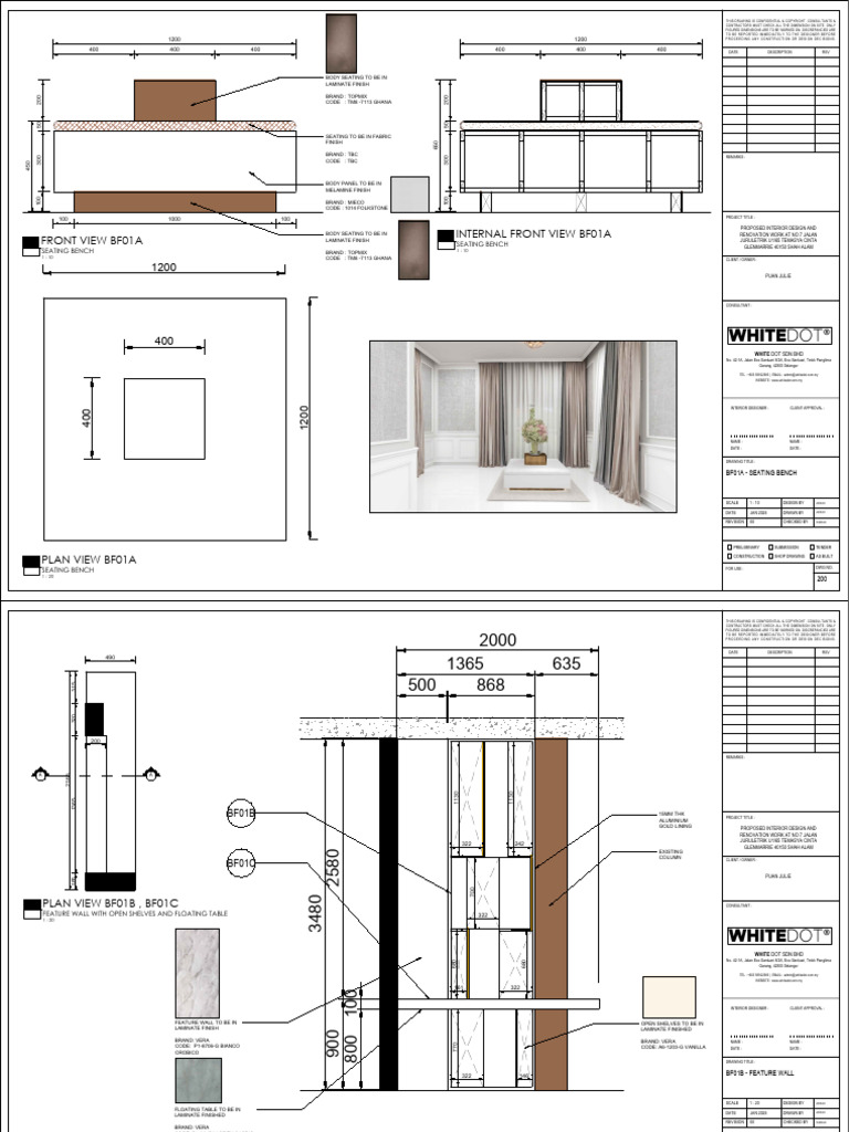 REV00_FULLSET DETAIL DRAWING FOR PUAN JULIE @ GLENMARIE | PDF ...