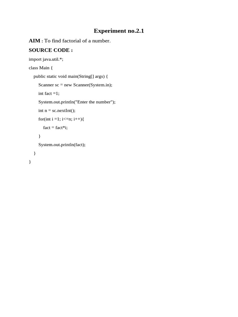 Experiment No 2 | PDF