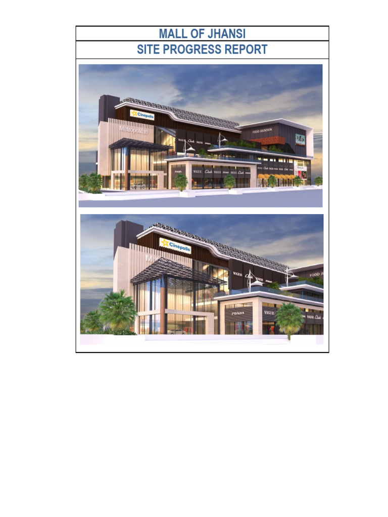 Mall of Jhansi MPR - Site Progress Report | PDF