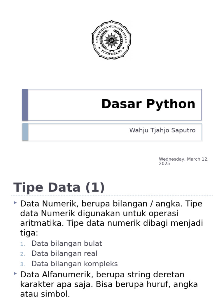 Praktikum-2 Tipe Data | PDF