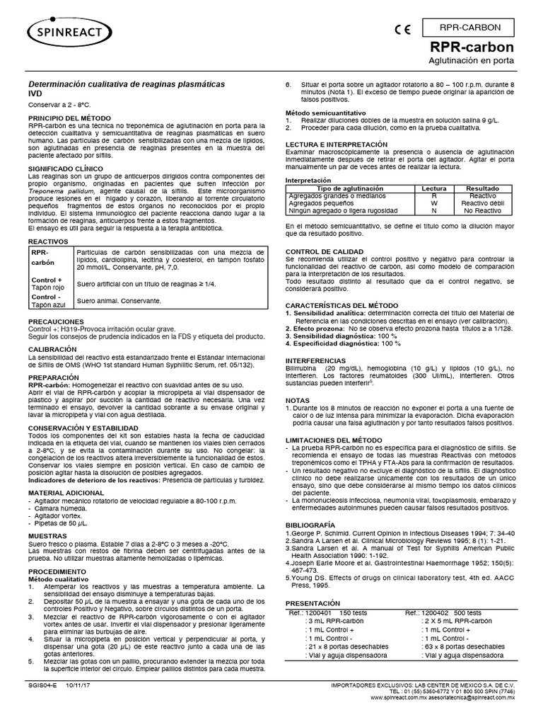 1200401.02 RPR | PDF | Anticuerpo | Especialidades Medicas