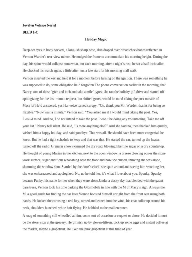 Jovelyn Noriel Hums Story | PDF