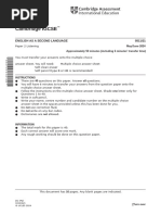 Igcse Esl 6ed TR Practice Exam-Style Listening | PDF | Coffee