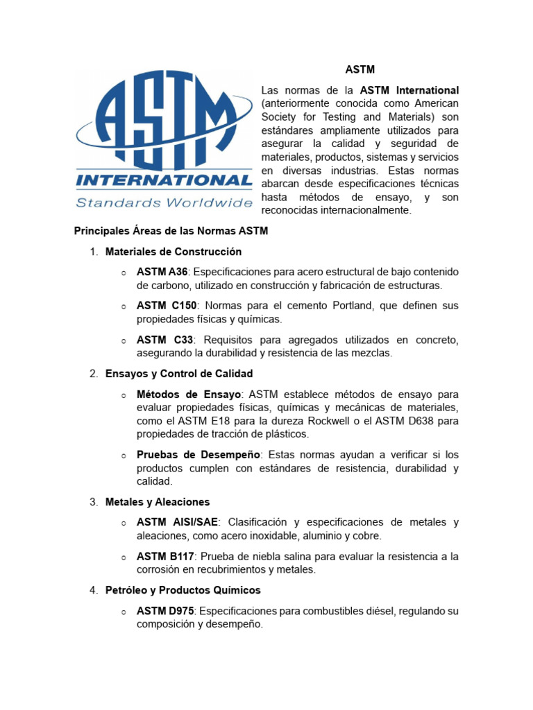 05 Normas ASTM | PDF | Calidad (comercial) | Laboratorios