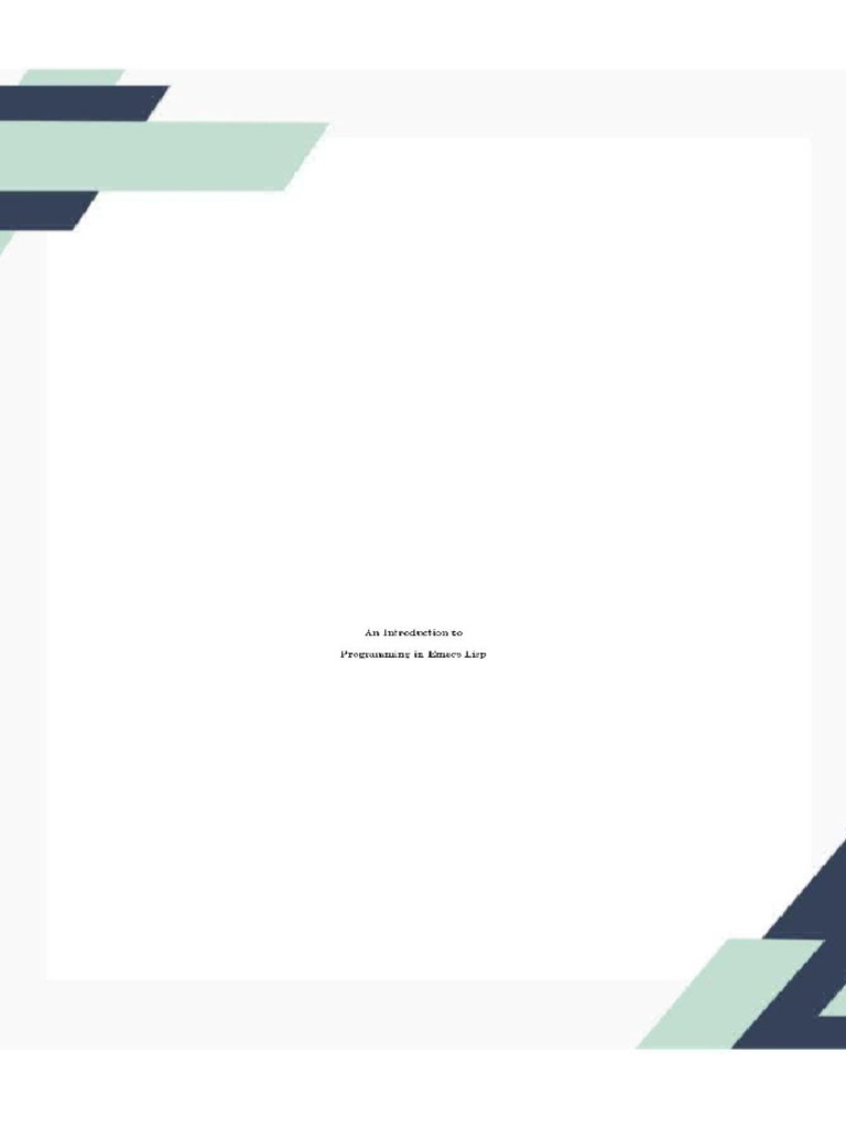 An introduction to programming in emacs lisp 2nd Edition Robert J. Chassell - Instantly access ...