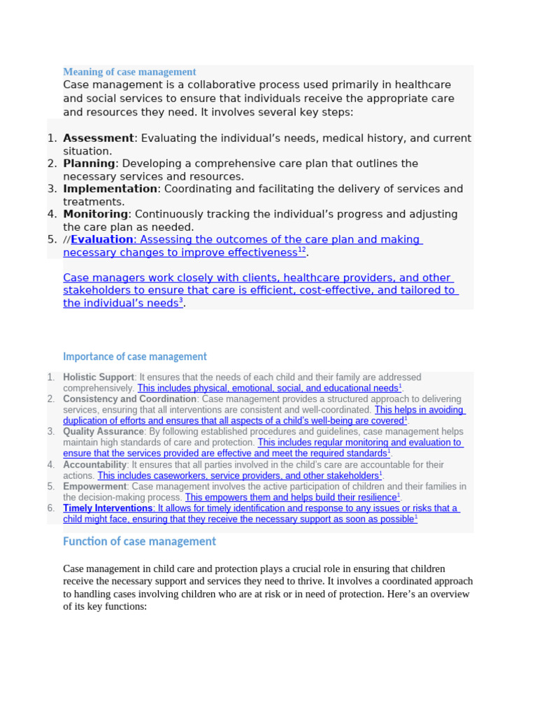 Case Management in Child Protection | PDF | Child Abuse | Child Neglect