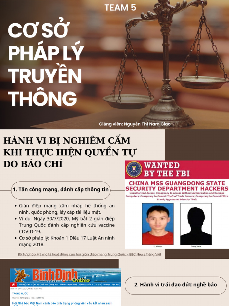 BT2 - Cơ Sở Pháp Lý Truyền Thông | PDF