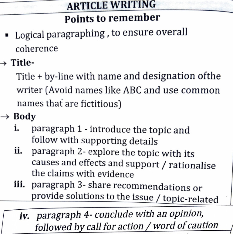 Article Writing | PDF