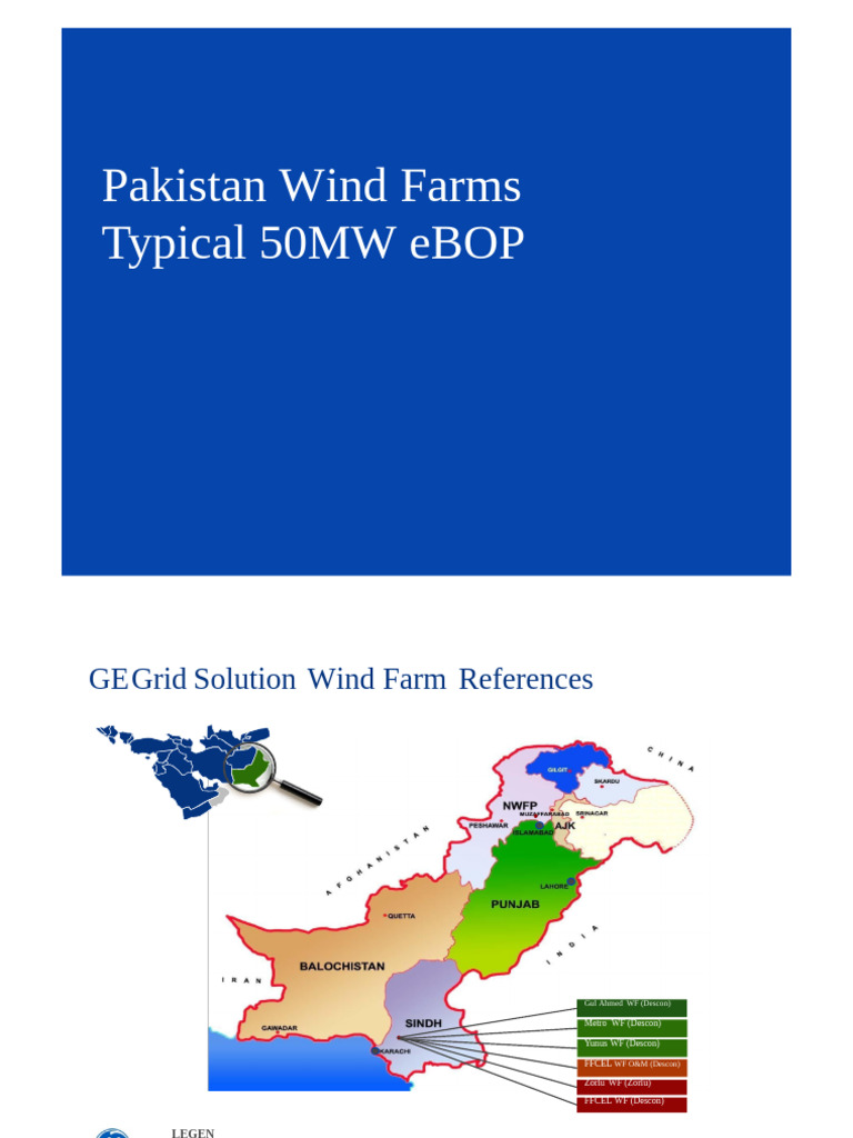 Pakistan Wind Farm Projects Overview | PDF | Wind Farm | Transformer