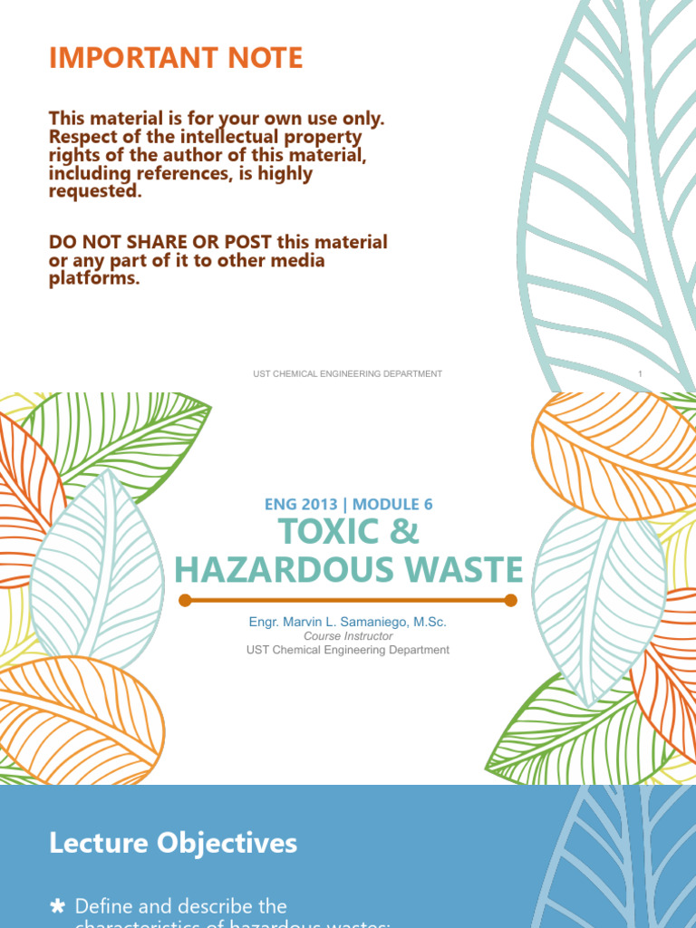 Hazardous Waste Identification Guide | PDF | Waste | Hazardous Waste