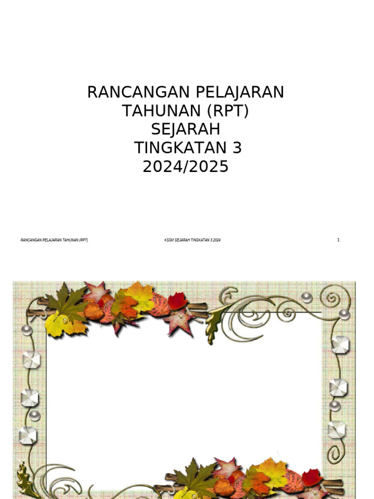 3.2024 T3 RPT SEJ Kump.B (Sek Isnin) | PDF