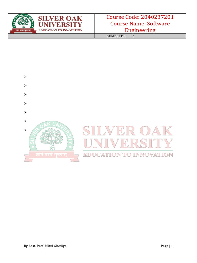 Software Engineering Unit Pdf Class Computer Programming Inheritance Object Oriented