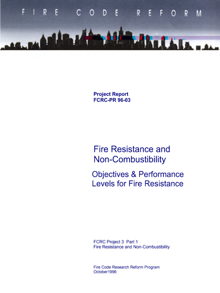 FCRC PR 96 03 FRL Objectives Directions | PDF | Safety | Building Code