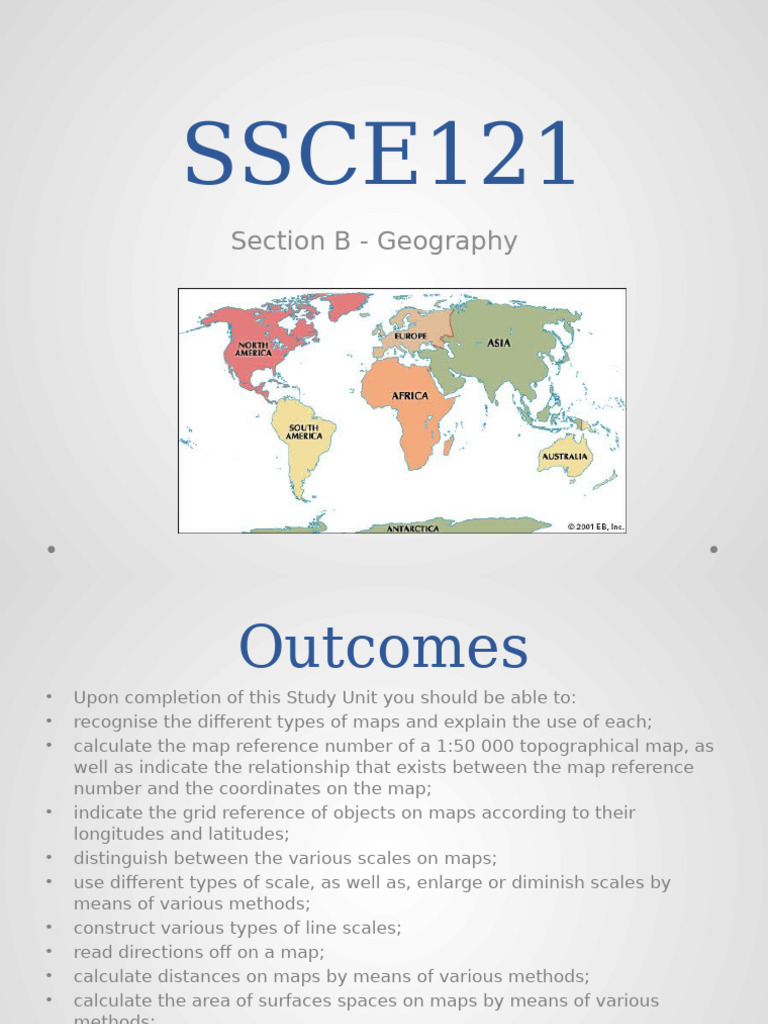 4 - SSCE 121 - SU10 - Basic Mapwork (1) | PDF | Latitude | Equator