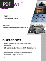 Sofv 121 Dithoko Tsa Basotho-1 | PDF