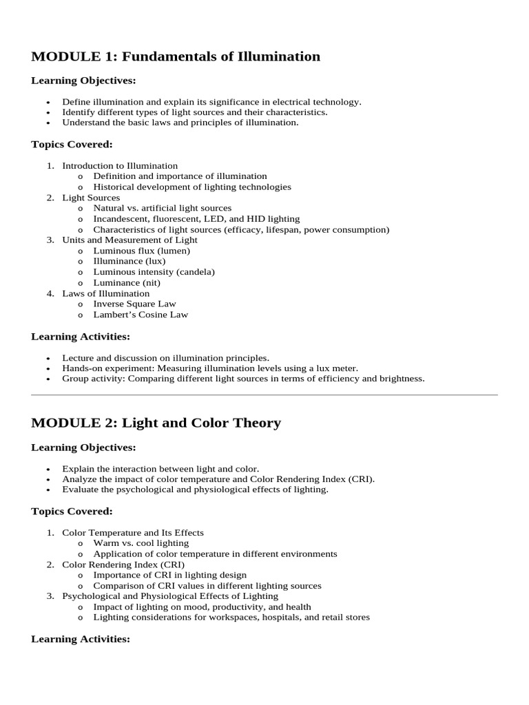 Illumination Fundamentals and Design | PDF | Lighting | Electromagnetic ...