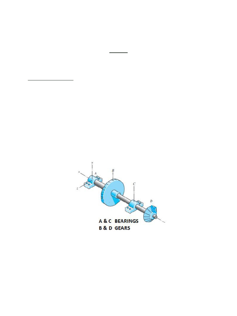 Types and Design of Machine Shafts | PDF | Gear | Axle