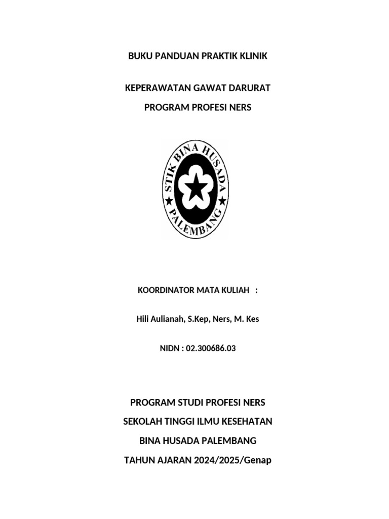 Buku Panduan Praktik Ners 2024-2025 | PDF