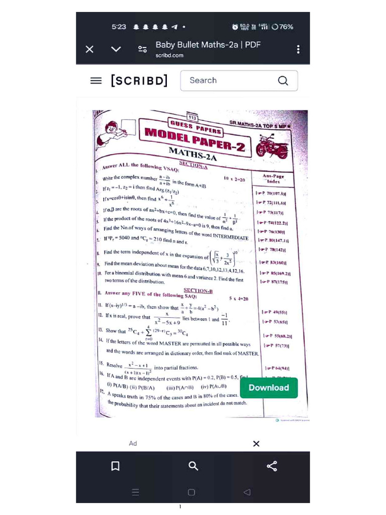 Maths 2a Vsaq 69-120 | PDF