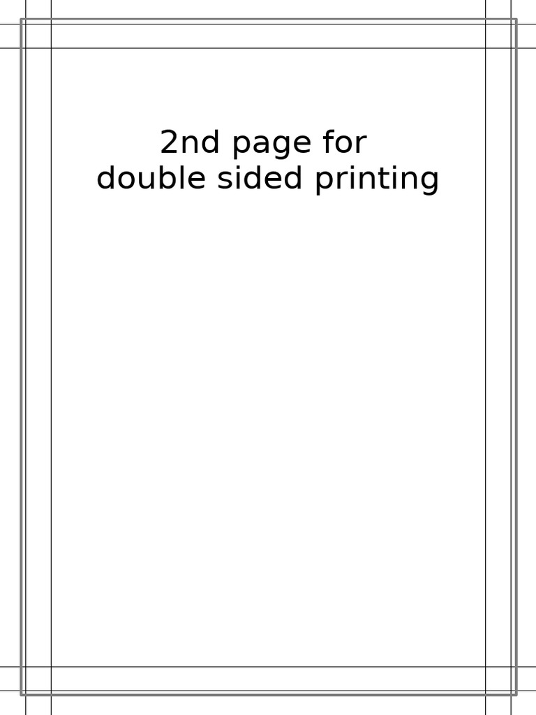 Double-Sided Printing Guide | PDF