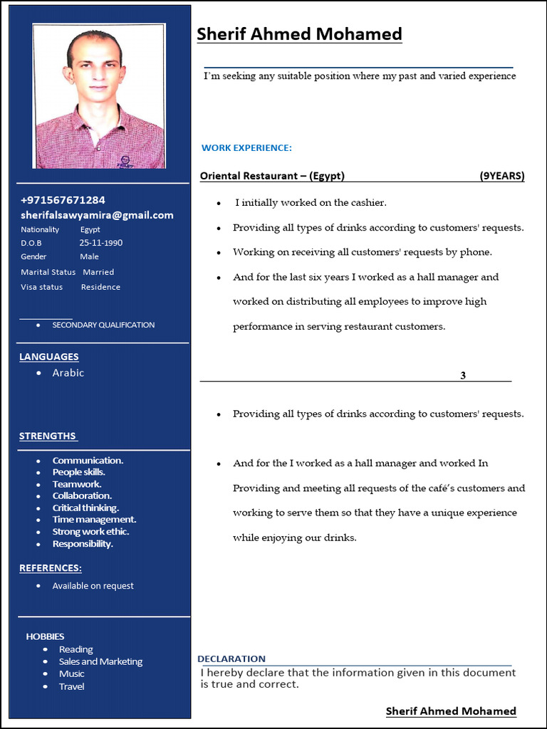 Sherif Ahmed Mohamed-E001 | PDF