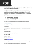 Voorbeeld Zakelijke Brief | PDF