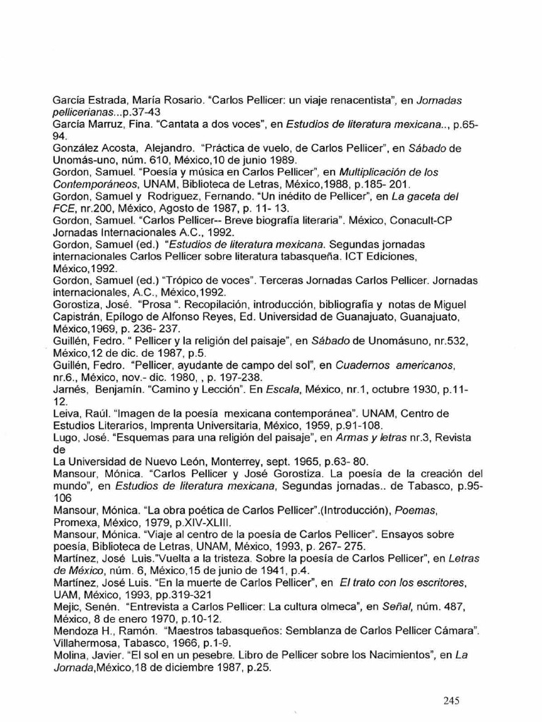 Estudios sobre Carlos Pellicer | PDF | México | Escritura