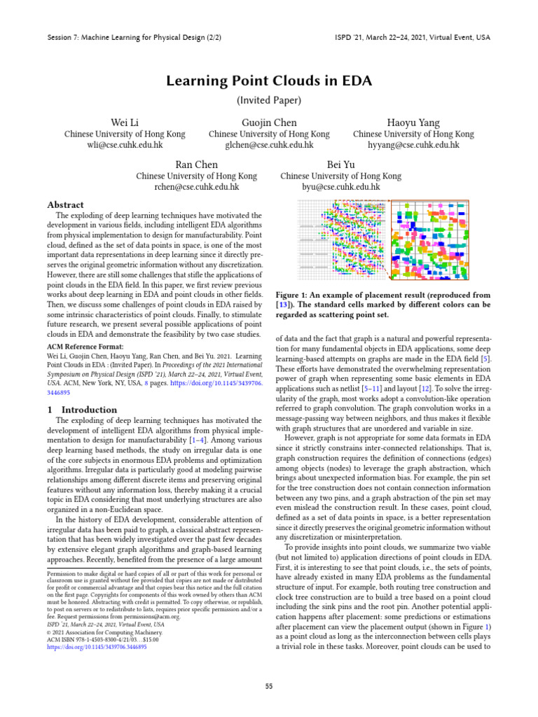 Li Et Al. - 2021 - Learning Point Clouds in EDA | PDF | Deep Learning | Applied Mathematics