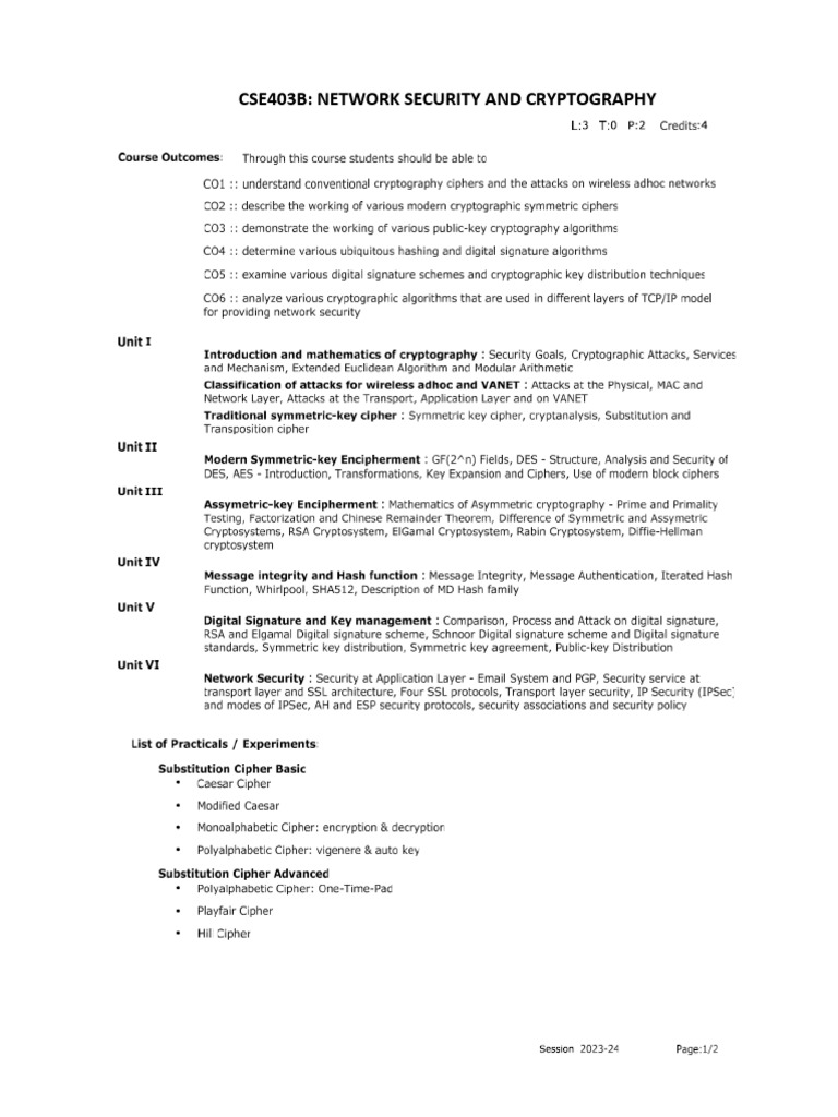 Network Security Crypto | PDF