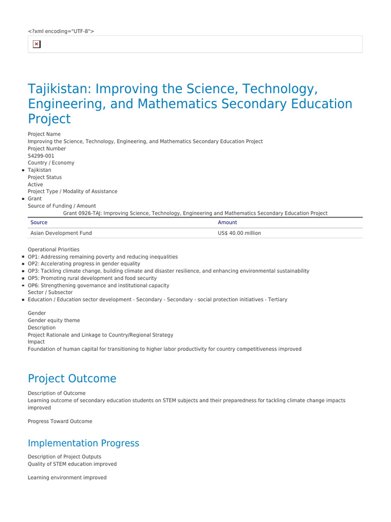 Project Data Sheet | PDF | Science, Technology, Engineering, And ...