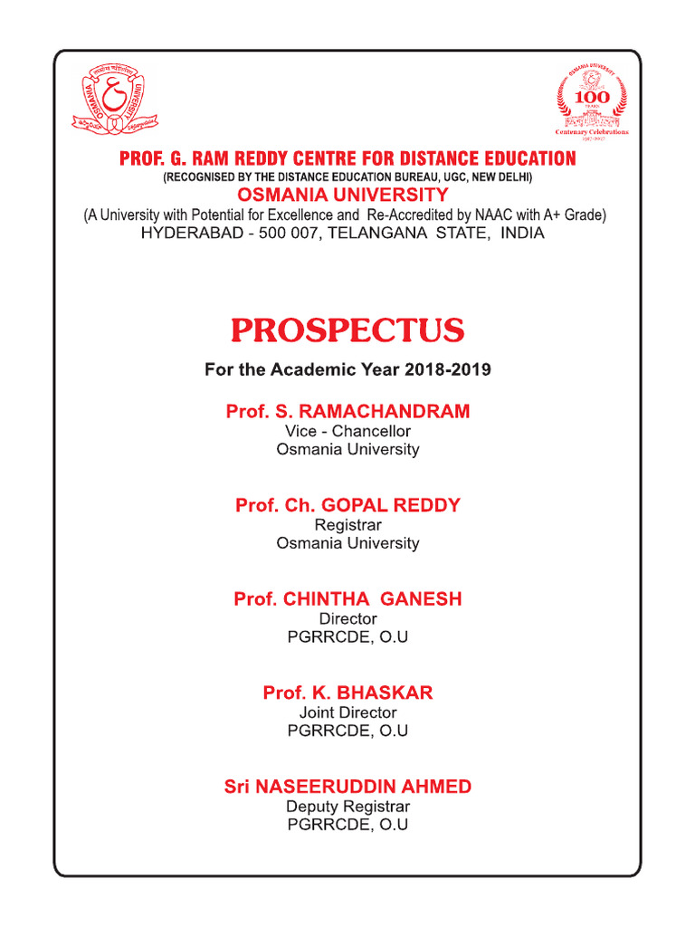 Pgrrcde Prospectus 2018 | PDF