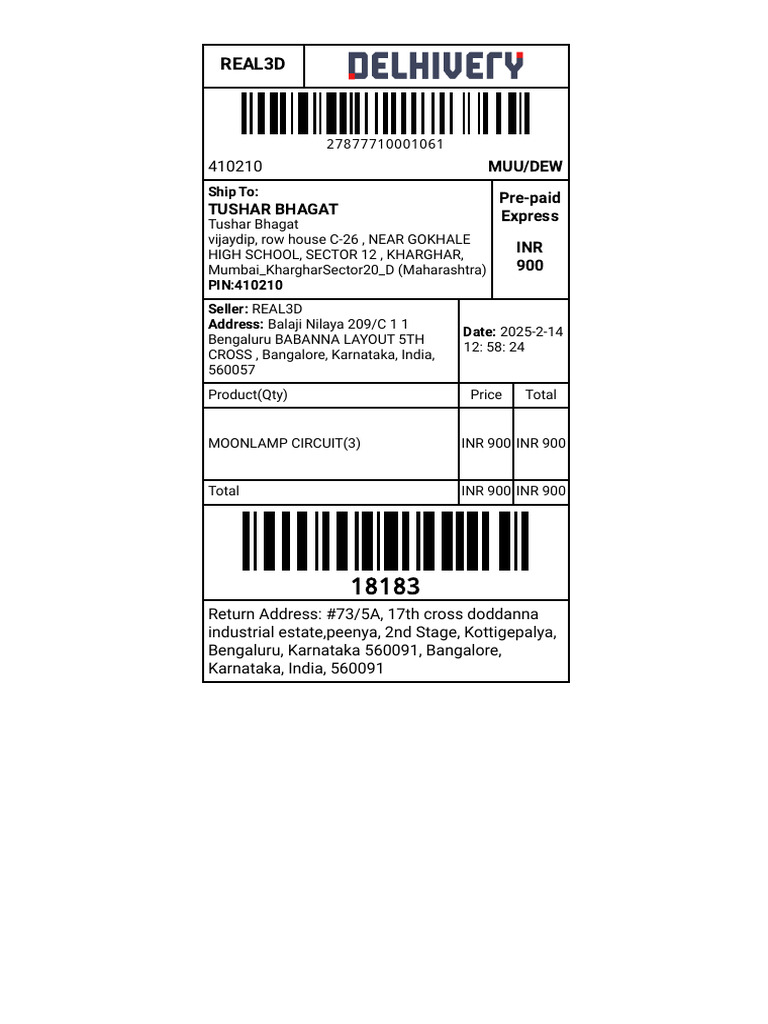 Shipping Label | PDF