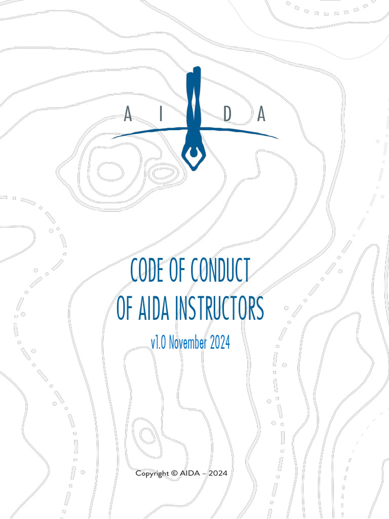 Code of Conduct For AIDA Instructors v1.0 (2024) | PDF | Emergency | Safety