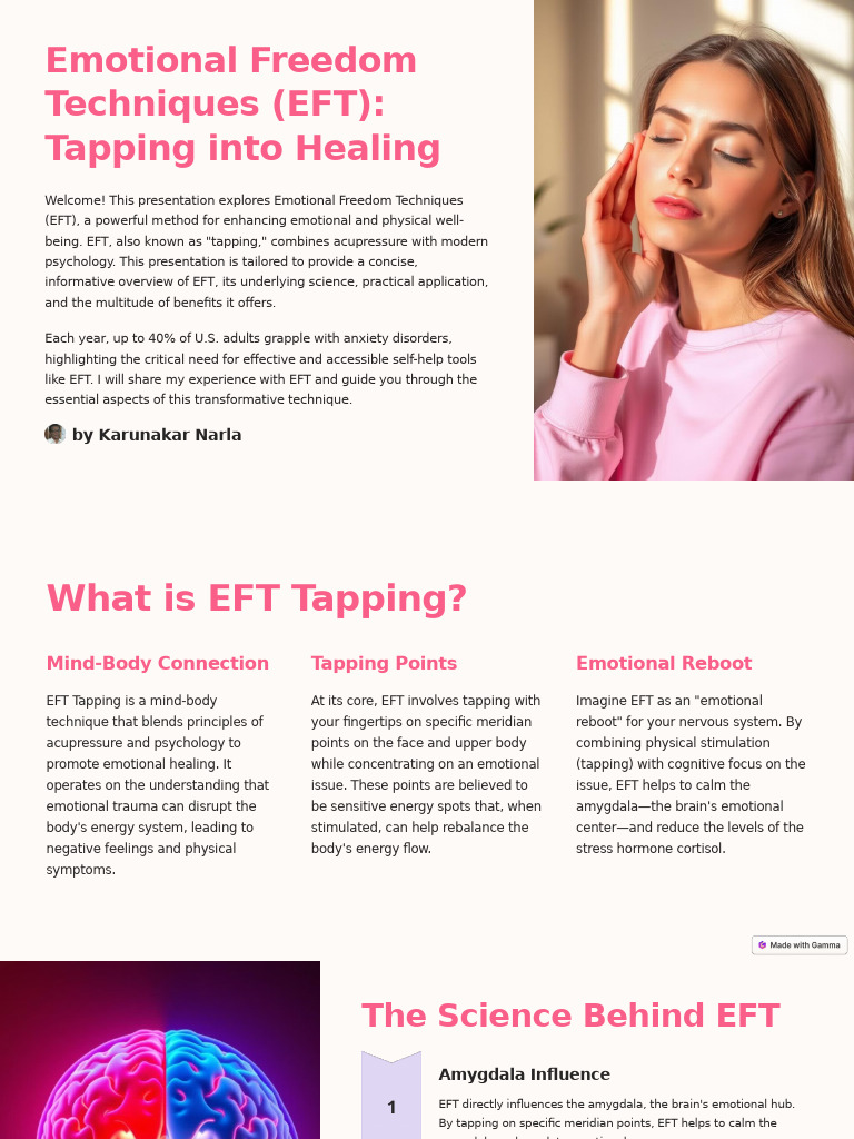 EFT Tapping: A Path to Emotional Healing | PDF | Emotional Freedom ...