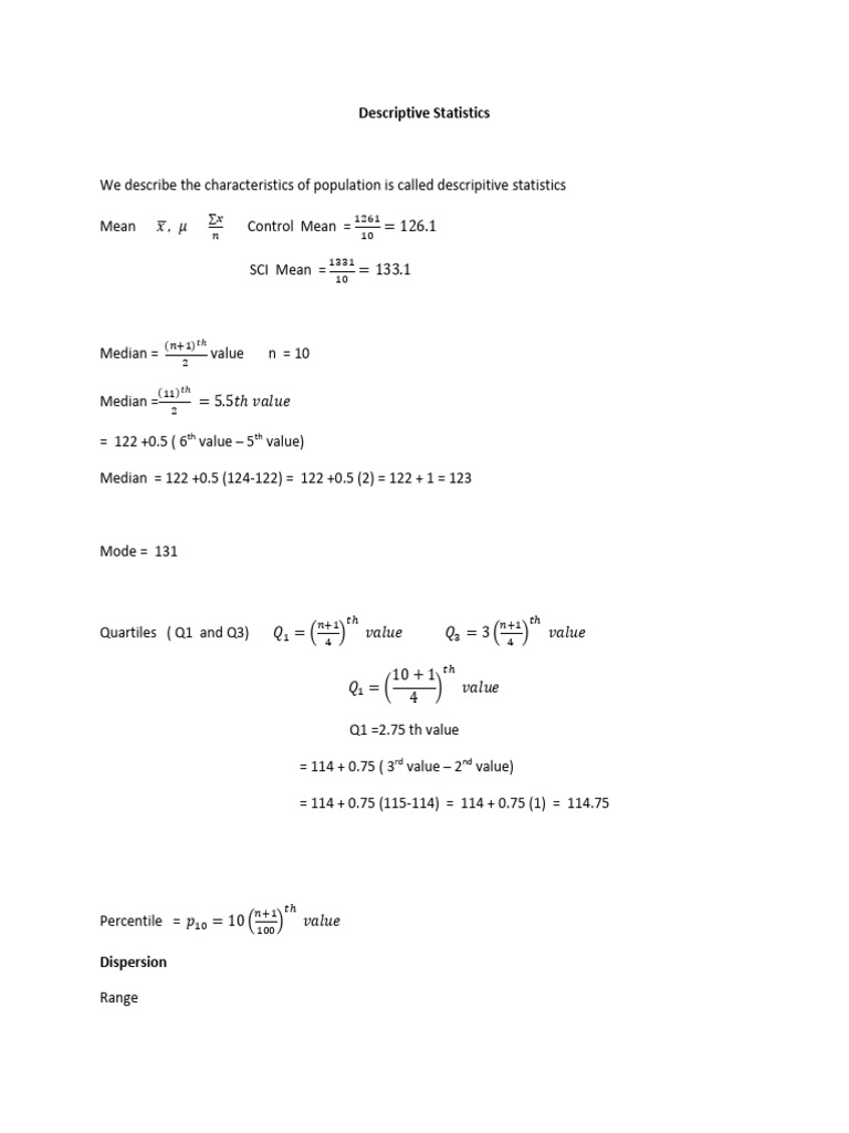 Understanding Descriptive Statistics | PDF