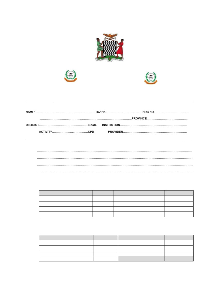 CPD ACTIVITY RECORD CARD-ed | PDF | Learning | Behavior Modification