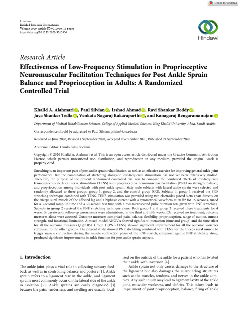 BioMed Research International - 2020 - Alahmari - Effectiveness of Low ...