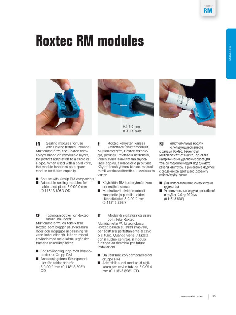 Roxtec RM Modules | PDF