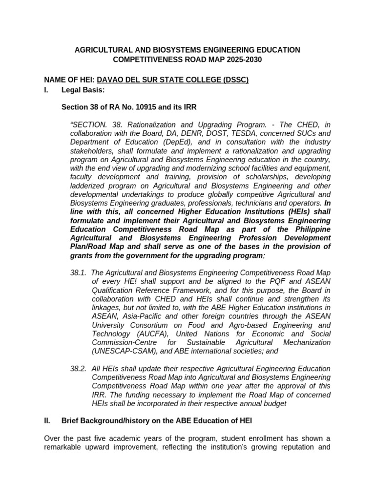 DSSC Abe Education Competetiveness Road Map - Edited-Friday | PDF ...