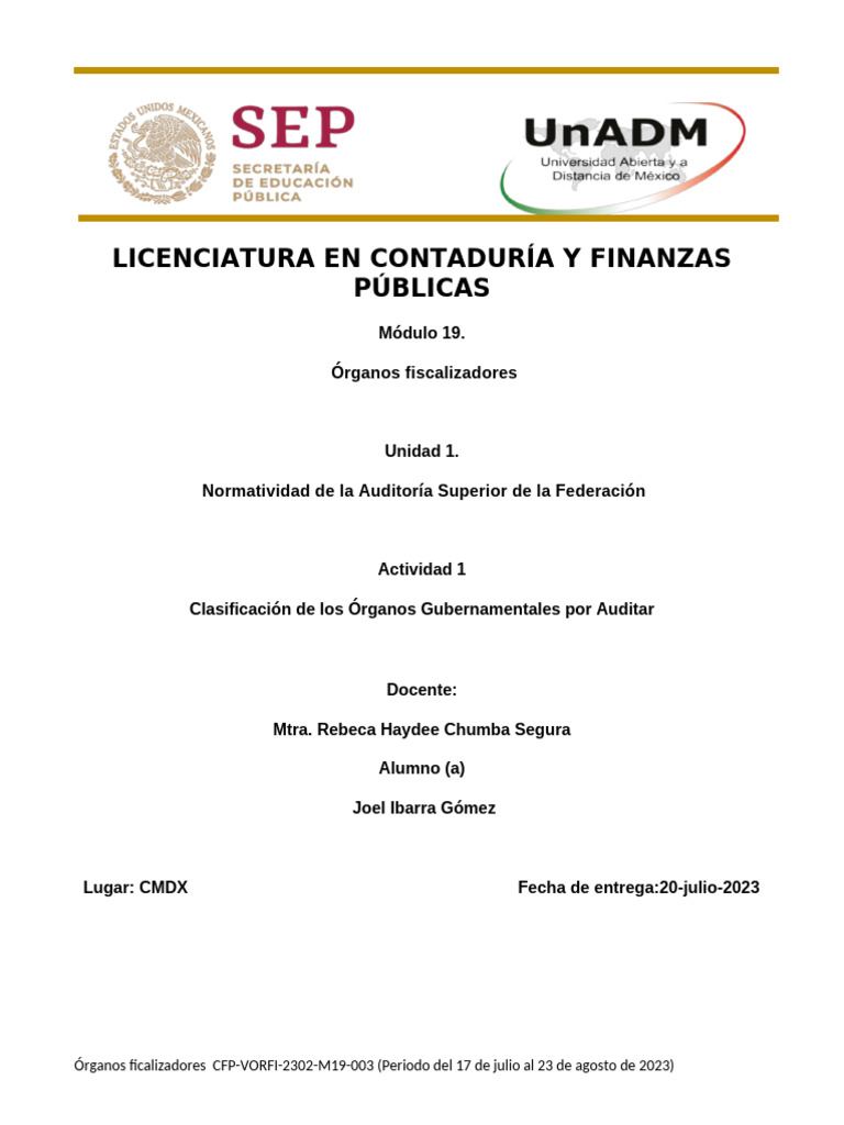 M19 U1 A1 Ibarragj | PDF | Sustentabilidad | México