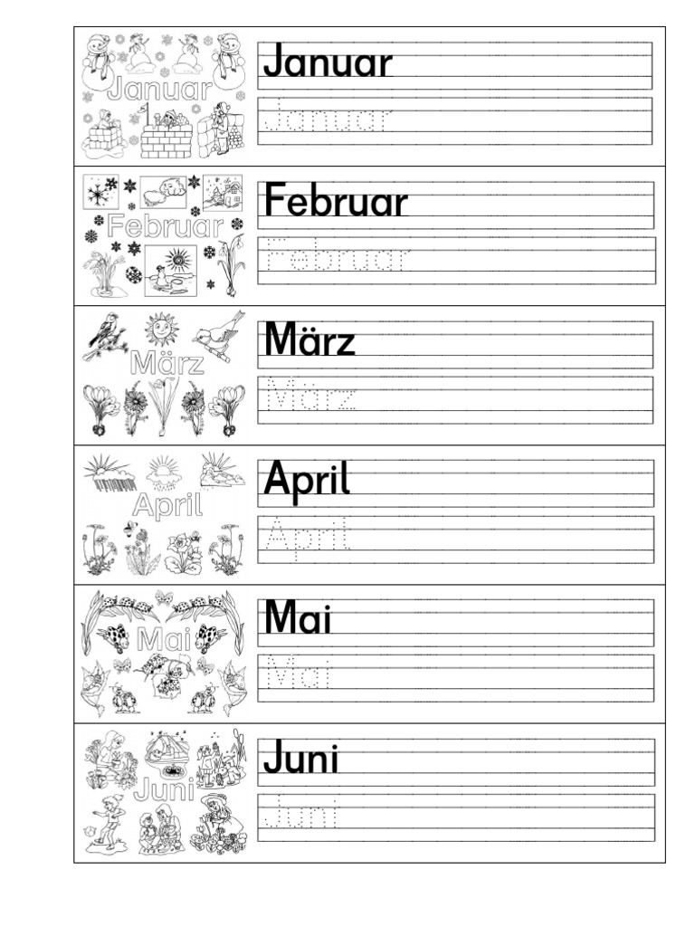 AB DaZ Monatsnamen E | PDF